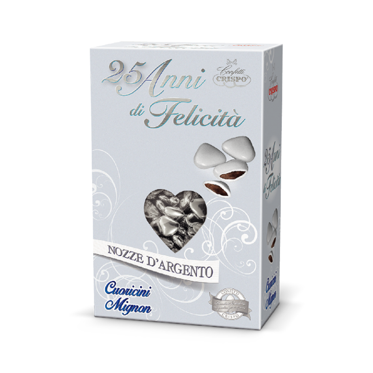 25 Anni di Felicità Cuoricini Mignon | Crispo Confetti