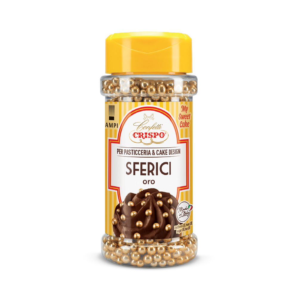 Sferici oro - Barattolino | Crispo Confetti