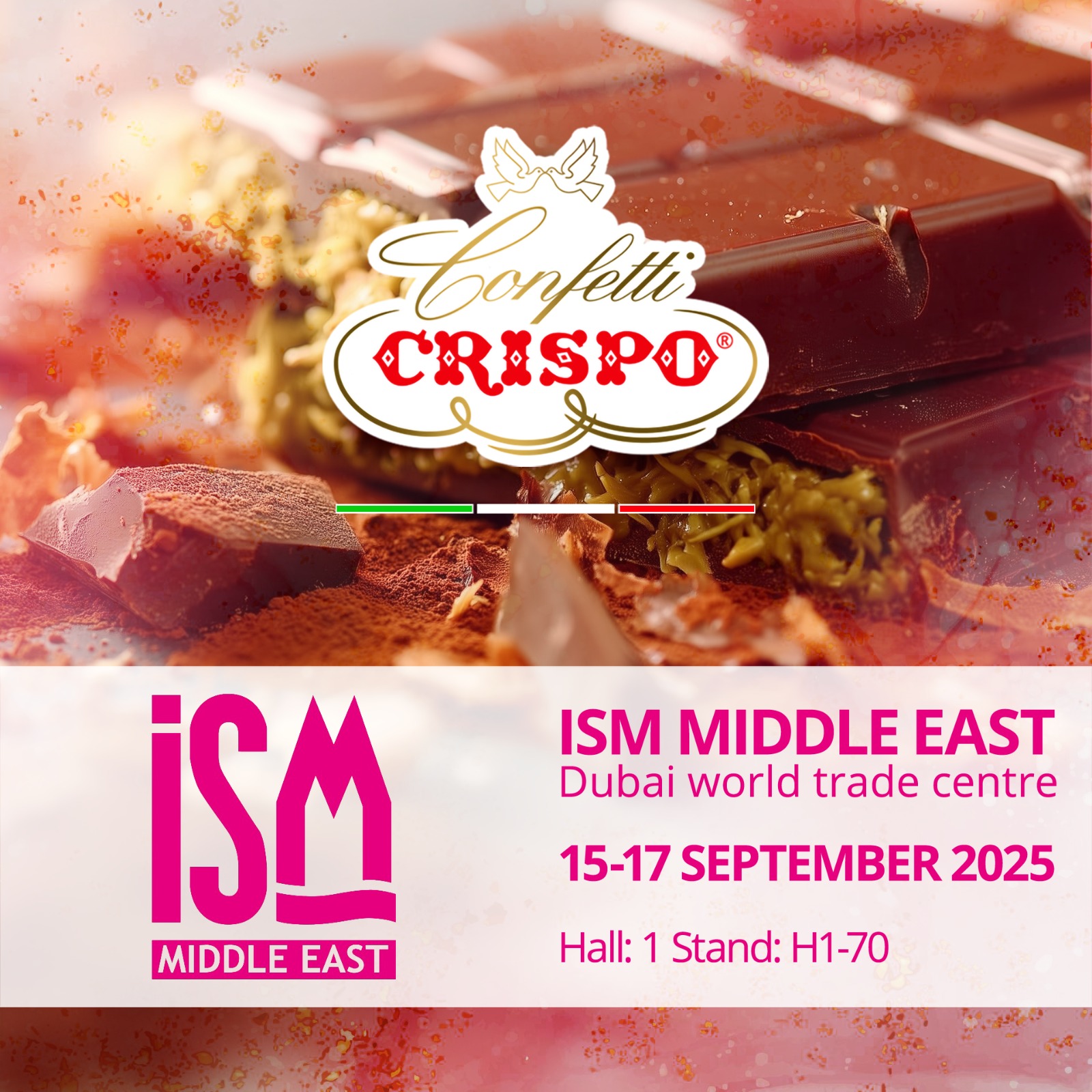 ISM Middle East 2025: Confetti Crispo protagonista a Dubai